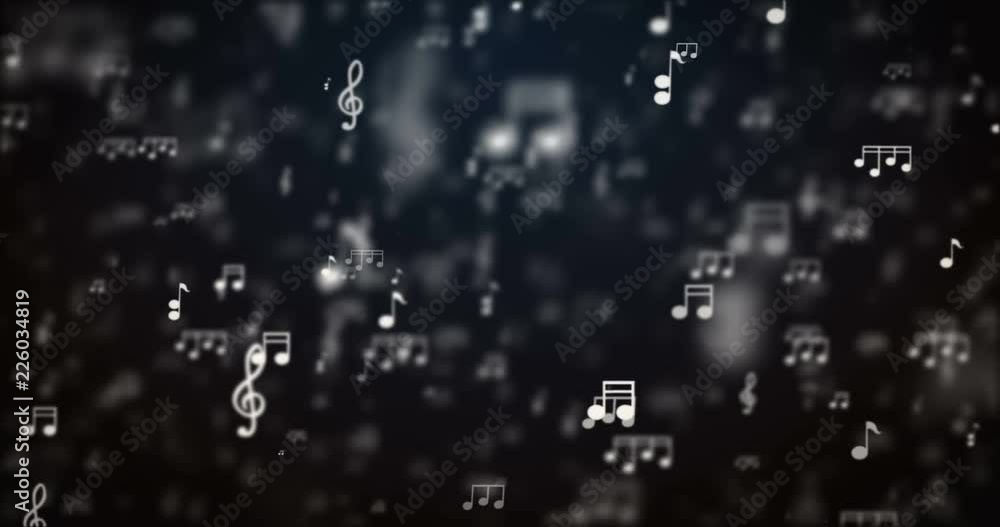 Loop abstract music icons motion background Stock Video | Adobe Stock
