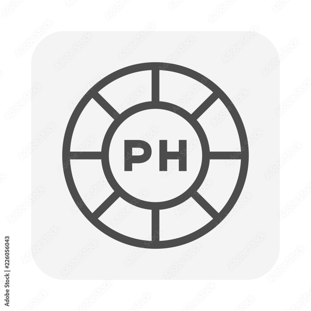 Ph Scale Icon Stock Vector Adobe Stock