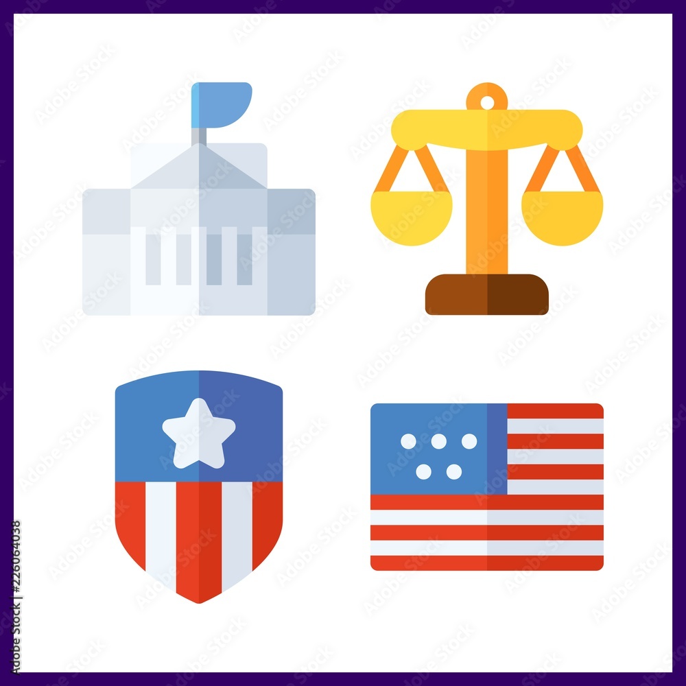 government icon. white house and united states vector icons in ...