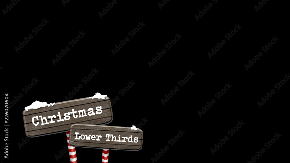 Christmas Lower Thirds Stock Template | Adobe Stock