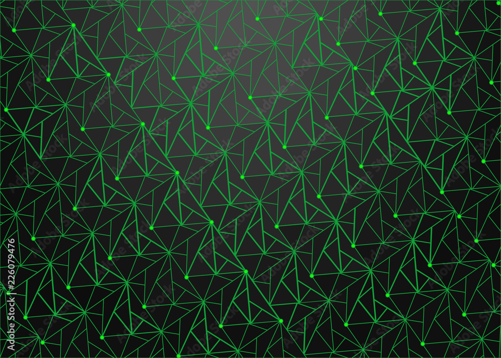 black background with neon green triangles Stock Vector | Adobe Stock