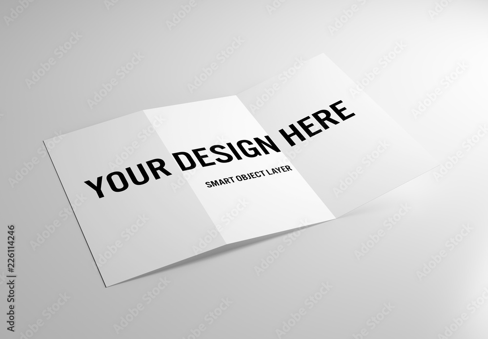 Trifold Brochure Mockup Stock Template | Adobe Stock