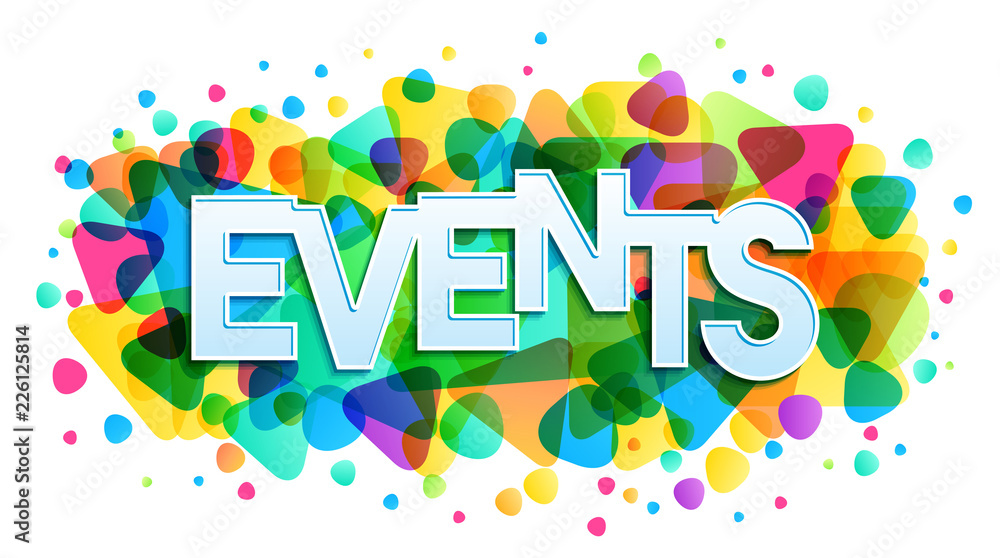 Events vector word banner Stock Vector | Adobe Stock