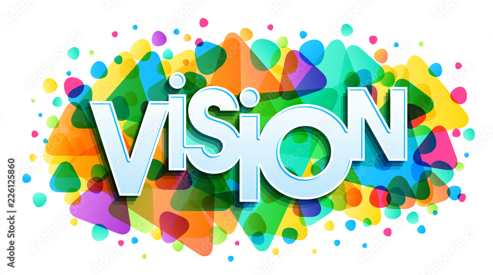 Vision word vector creative banner Stock Vector | Adobe Stock
