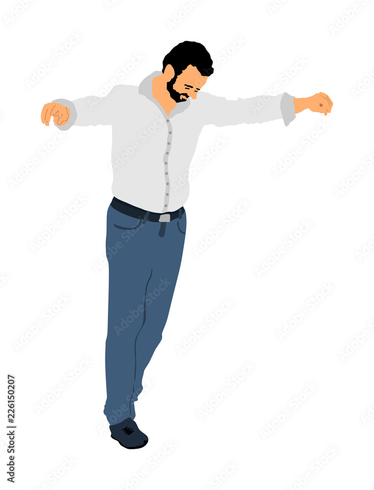 A Greek Evzone dancing vector isolated on white background. Traditional ...