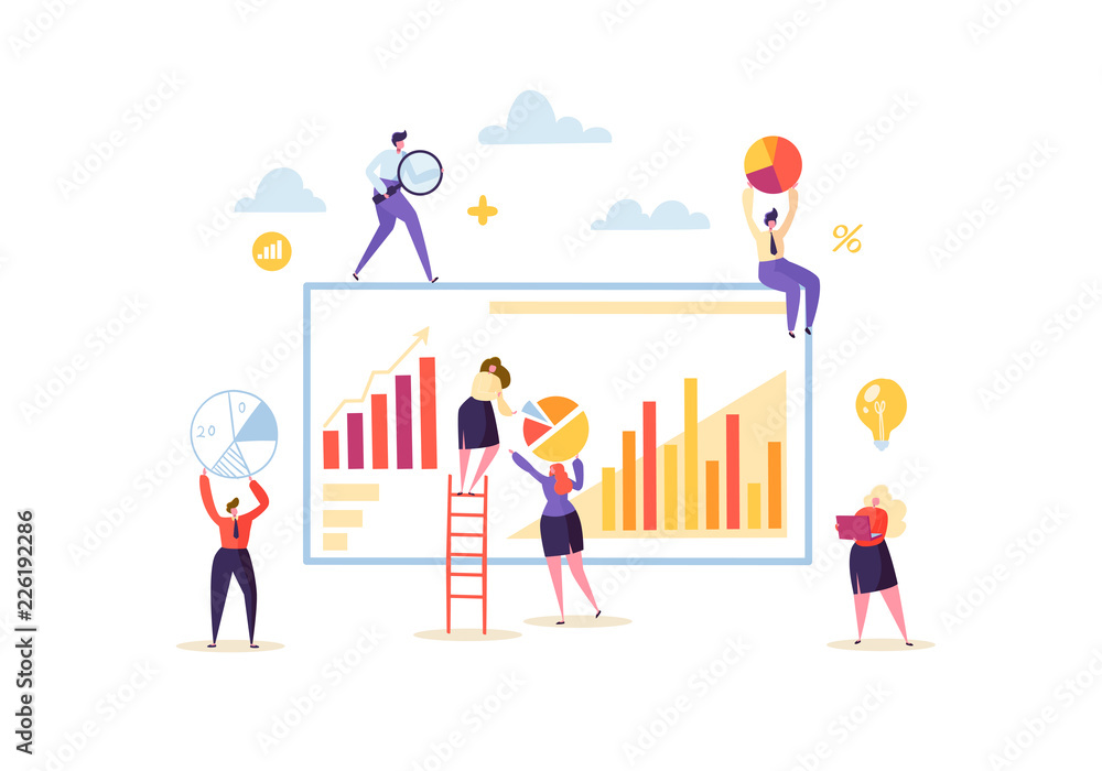 Big Data Analysis Strategy Concept. Marketing Analytics with Business ...