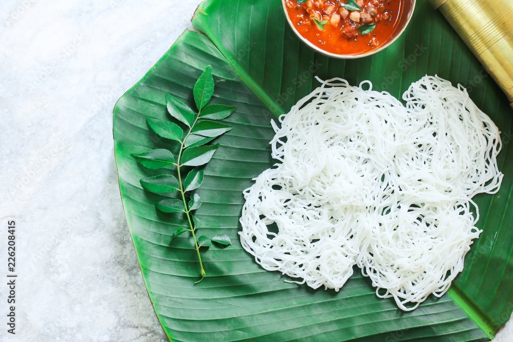 Idiyappam/ String Hoppers - Traditional Kerala Steamed Breakfast served ...