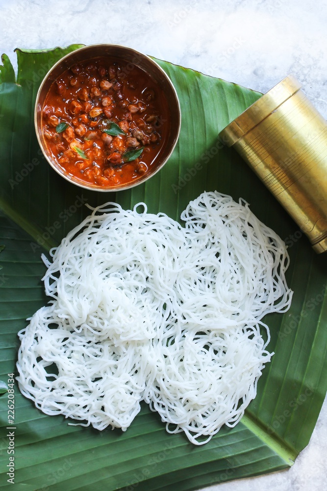 Idiyappam/ String Hoppers - Traditional Kerala Steamed Breakfast served ...