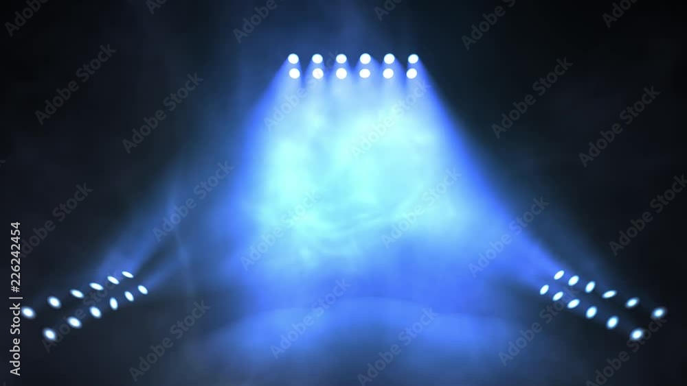 Stage lights shining at studio. Seamless looping animation. Stock Video ...