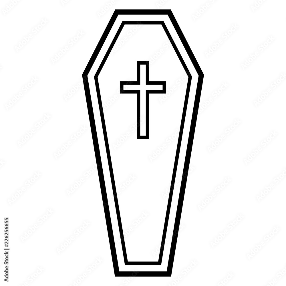 Coffin Black And White