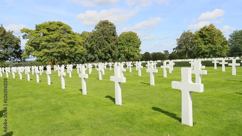 Cambridge England American war cemetery graves crosses. Memorial ...