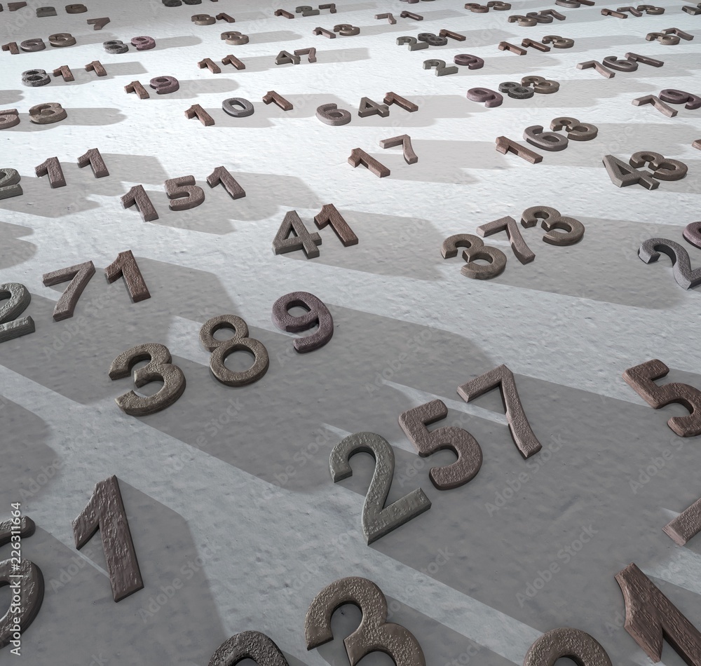 Prime numbers, illustration Stock Photo | Adobe Stock