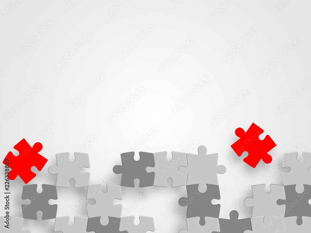 Abstract Puzzle Pieces Background