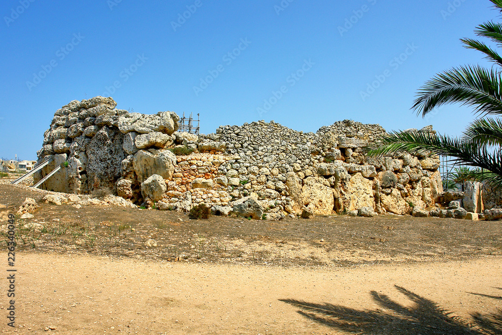 Ġgantija - megalithic temple complex from the Neolithic on island of ...