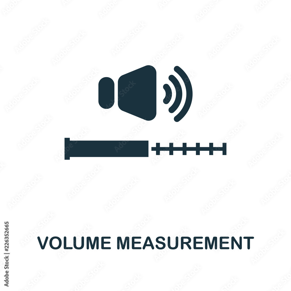 Volume Measurement icon. Monochrome style design from measurement icon ...