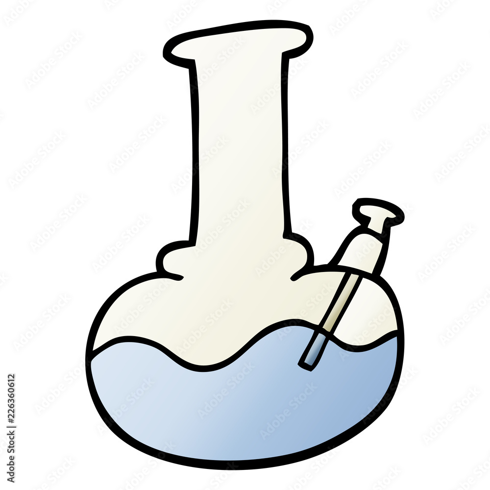 vector gradient illustration cartoon water pipe Stock Vector | Adobe Stock