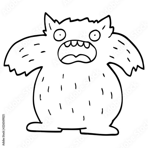 White Cartoon Monster