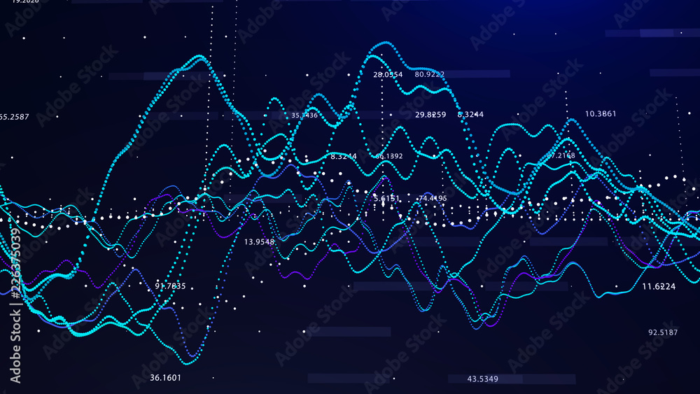 Stock market graph investment graph concept 3d rendering. Stock ...