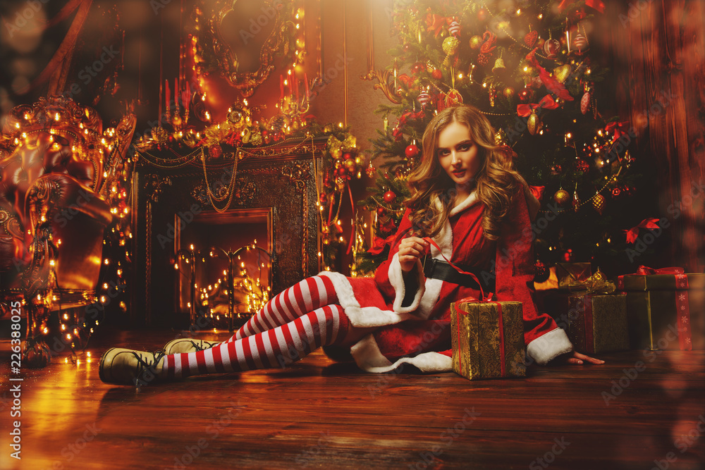 magical christmas night Stock Photo | Adobe Stock