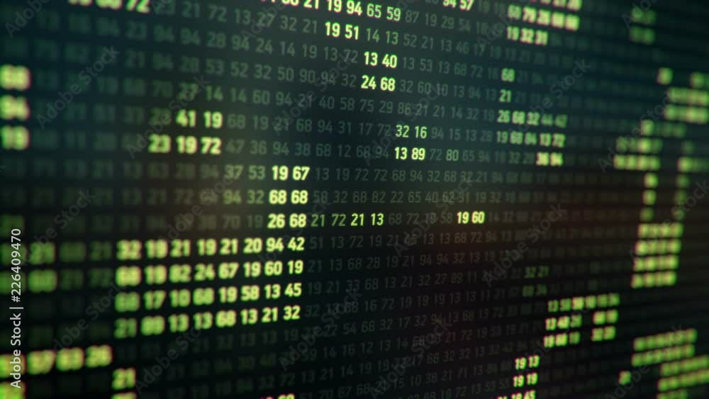 Technological Background With Representation Of Binary Code Binary Digits In Different