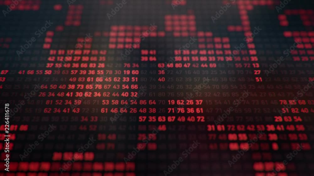 Technological Background With Representation Of Binary Code Binary Digits In Different