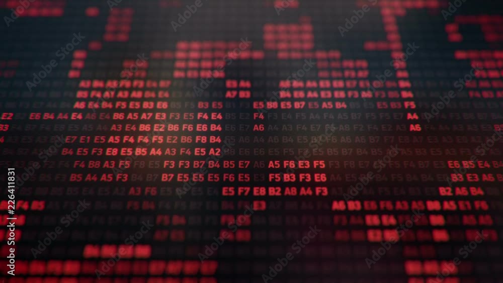 Technological background with representation of binary code. Binary ...