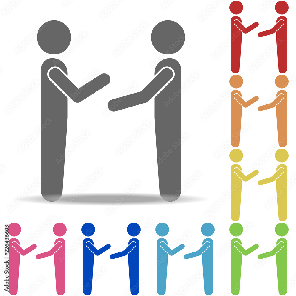 communication between two people icon. Elements of Conversation in ...