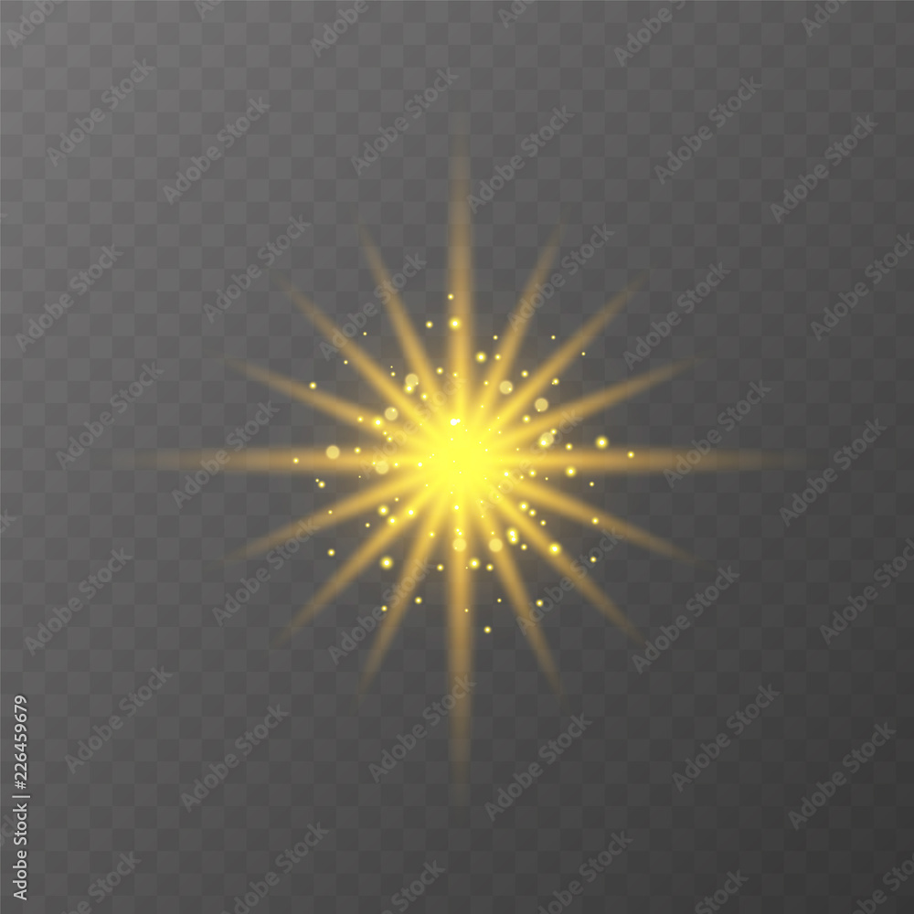 Star burst, transparent glow light effect. Star burst with sparkles ...