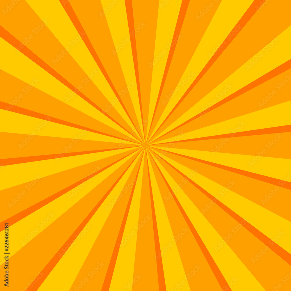 Rays background. Illustration for your bright beams design. Sun ray ...