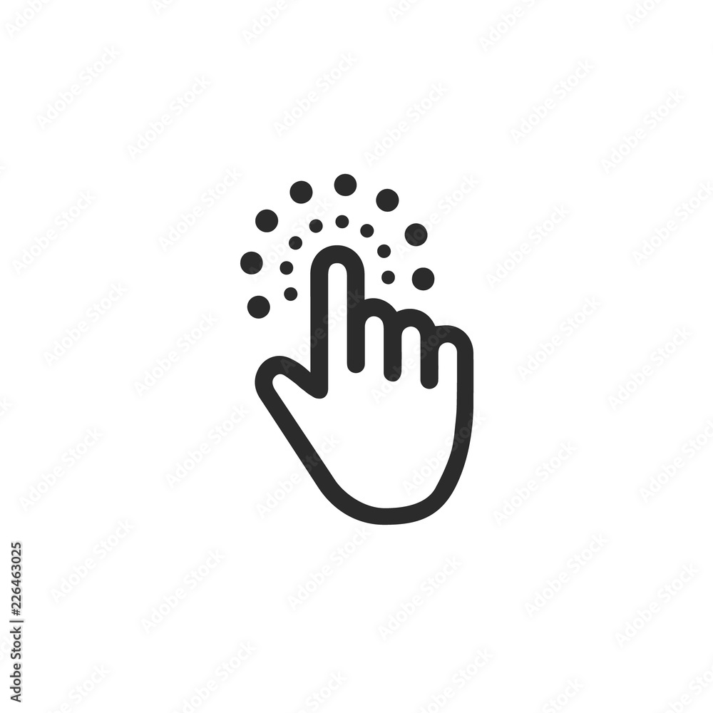 Computer Mouse Click Cursor Gray Arrow Icons Set And Loading Icons Cursor Icon Vector