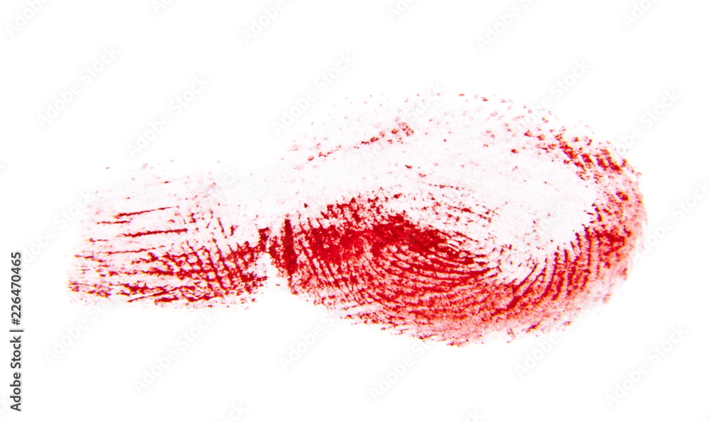 red prints isolated on white background Stock Photo | Adobe Stock