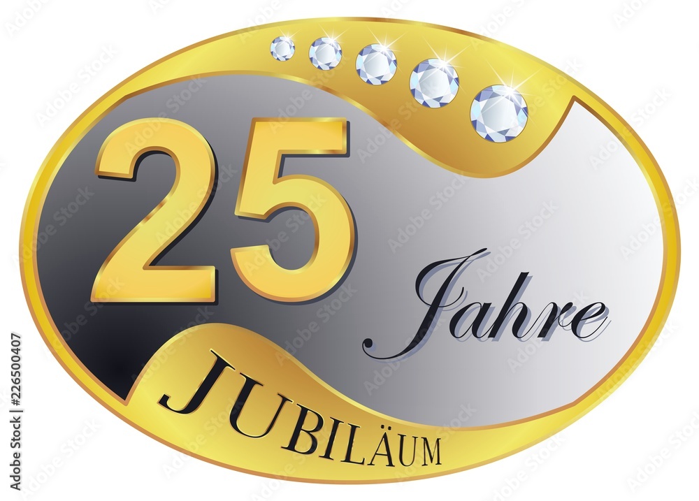 25 Jahre Jubiläum Stock Vector | Adobe Stock