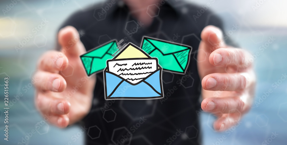 Concept of message Stock Photo | Adobe Stock