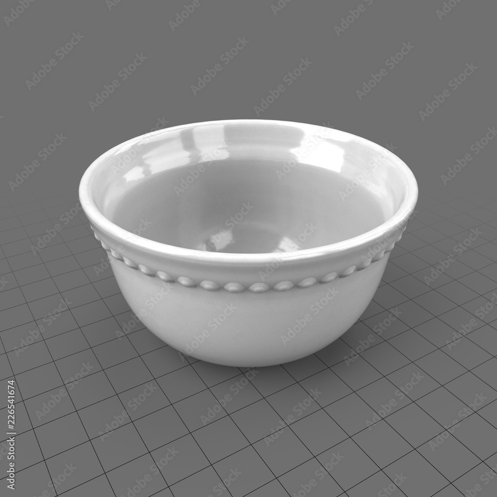 Classic dinnerware bowl Stock 3D asset | Adobe Stock