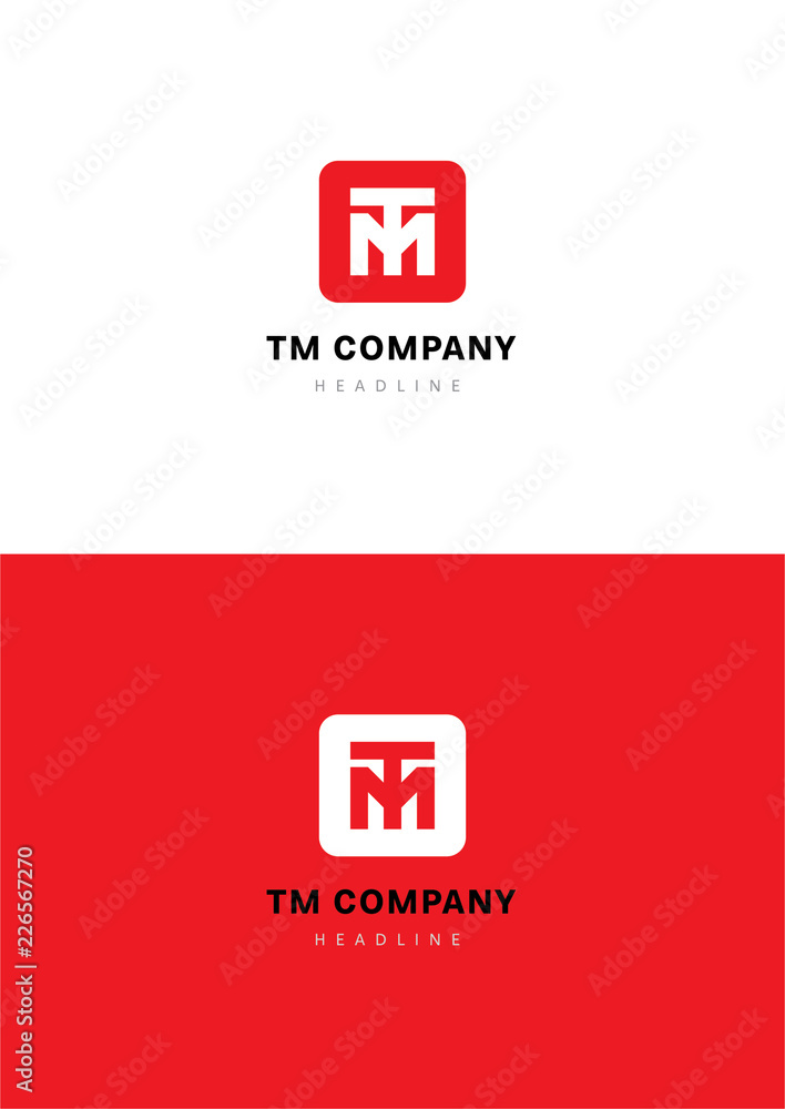 TM company logo template. Stock Vector | Adobe Stock