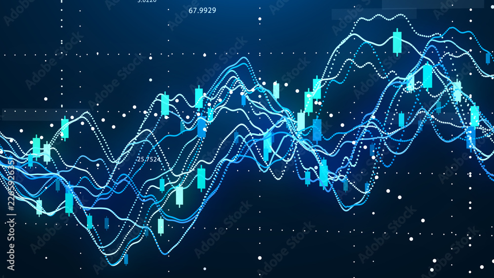 Stock market chart. Big Data. Business Graph. Investment graph ...