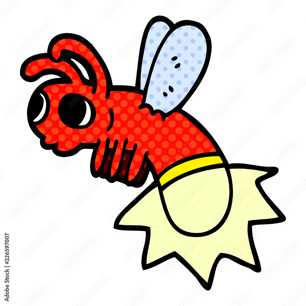 cartoon doodle lightning bug Stock Vector | Adobe Stock