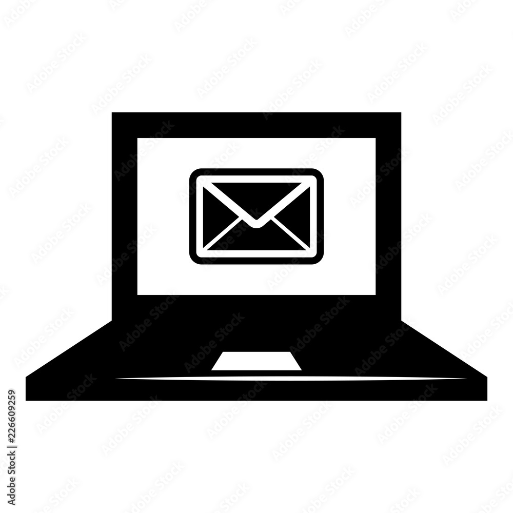 Email Icon Black And White Simple