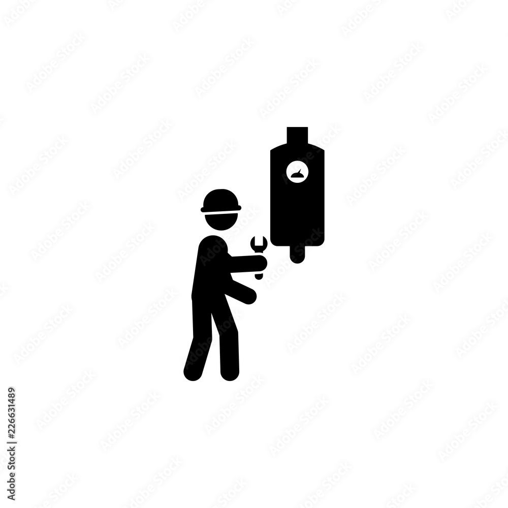 electrical, fixing worker icon. Element of construction worker for ...
