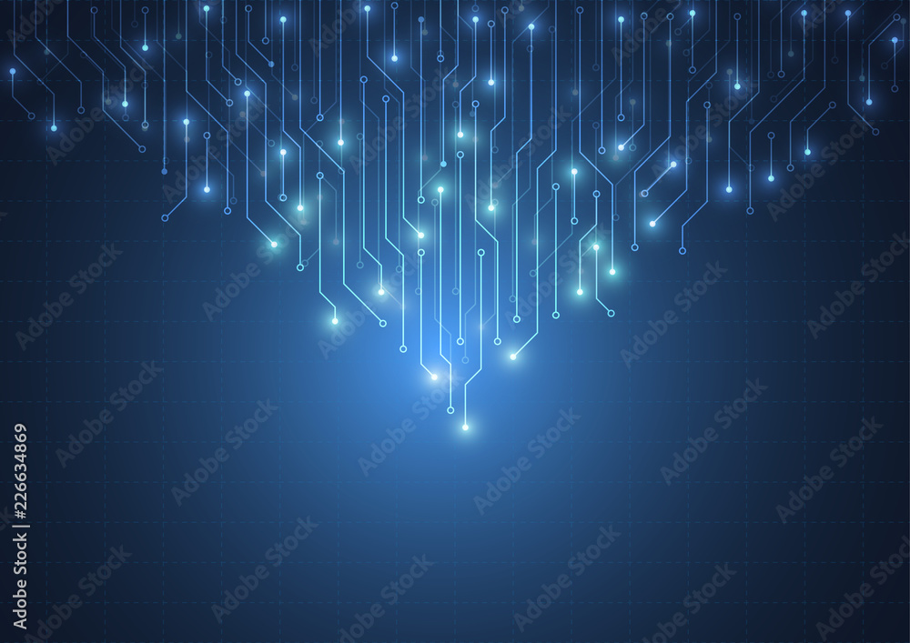 Abstract digital background with technology circuit board texture ...