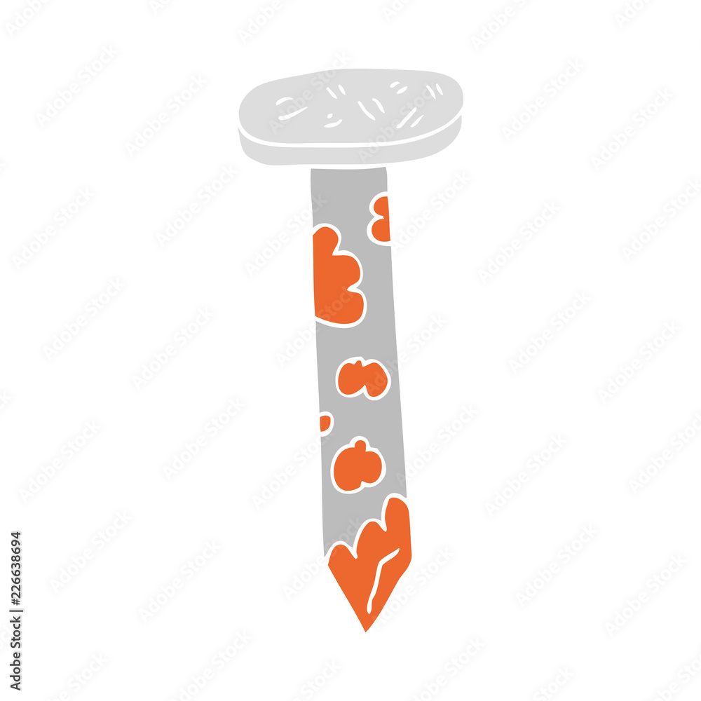 Rusty Nail Vector