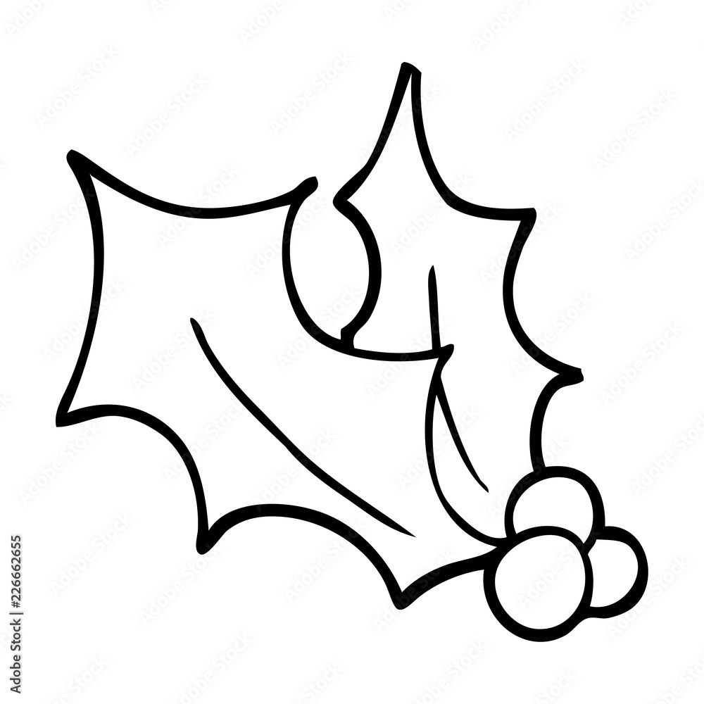 line drawing cartoon holly Stock Vector | Adobe Stock