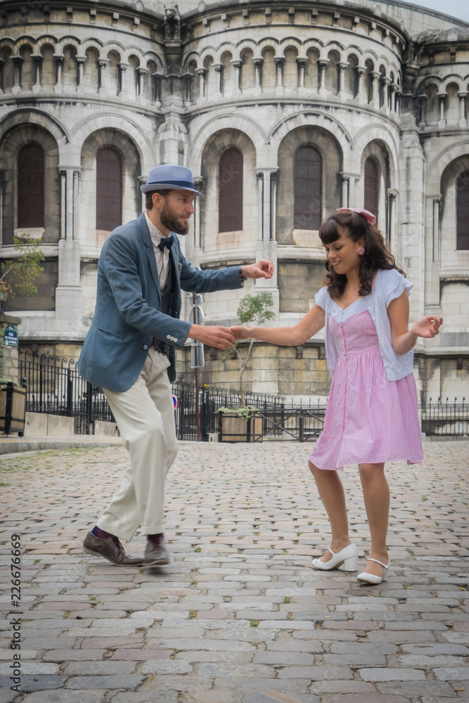 Paris, France - 10 07 2018: Montmartre. Photo shoot in Montmartre ...