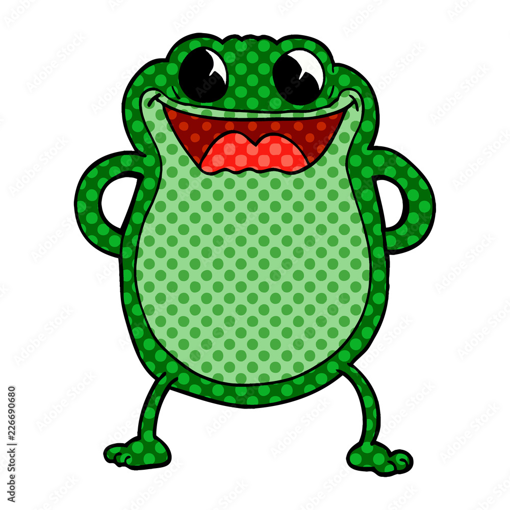cartoon doodle frog Stock Vector | Adobe Stock