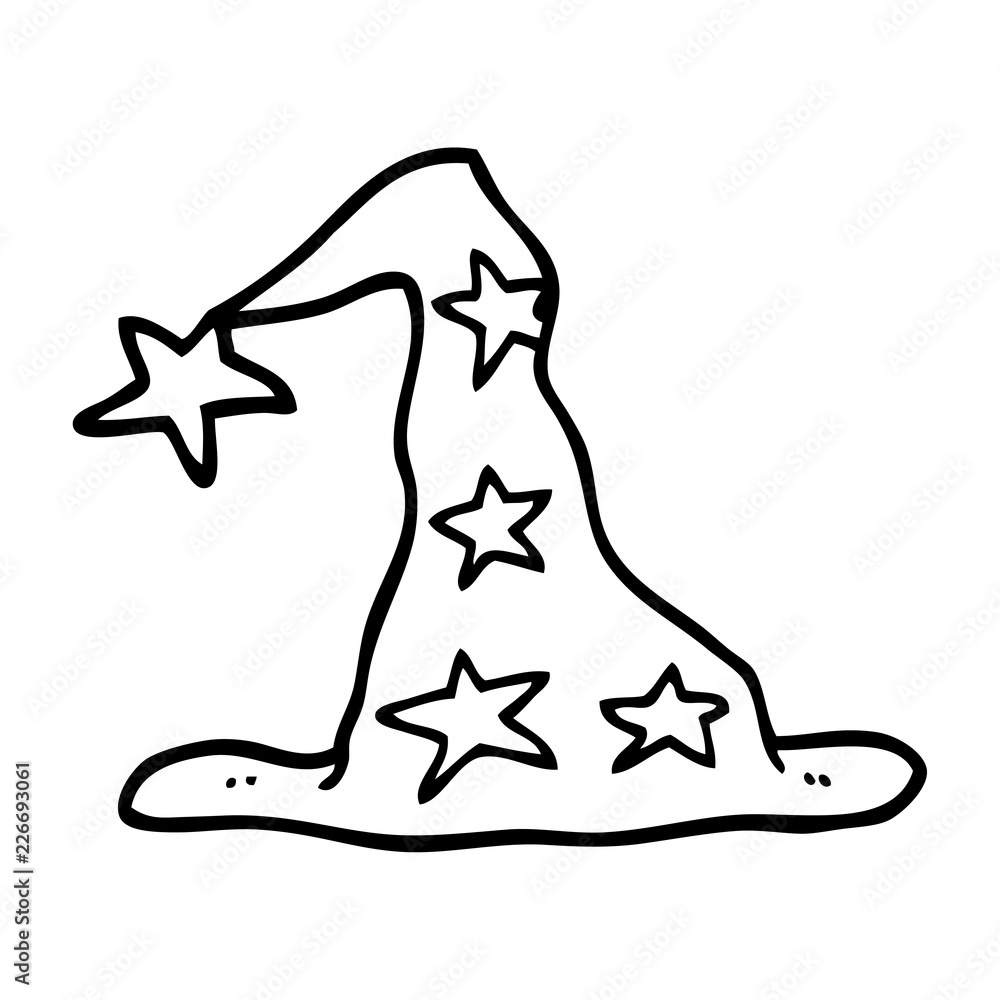 Wizard Hat Drawing