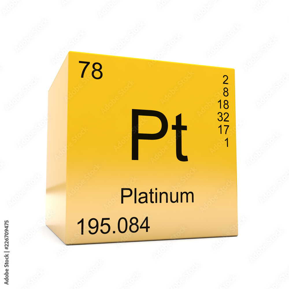 Platinum Periodic Symbol