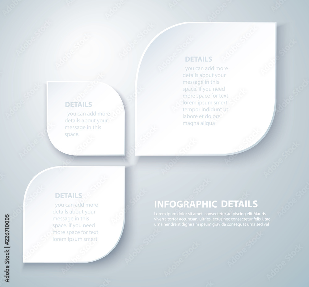 info graphic Vector template with 4 options. Can be used for web ...