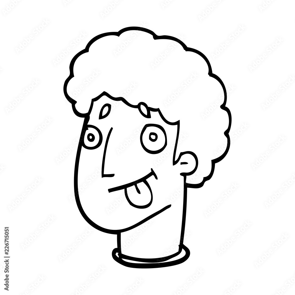 Funny Face Drawing Cartoon