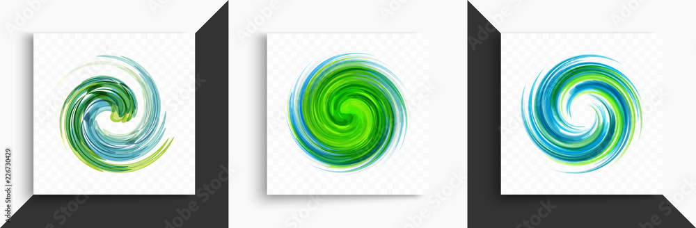 Abstract swirl design element. Spiral, rotation and swirling movement ...