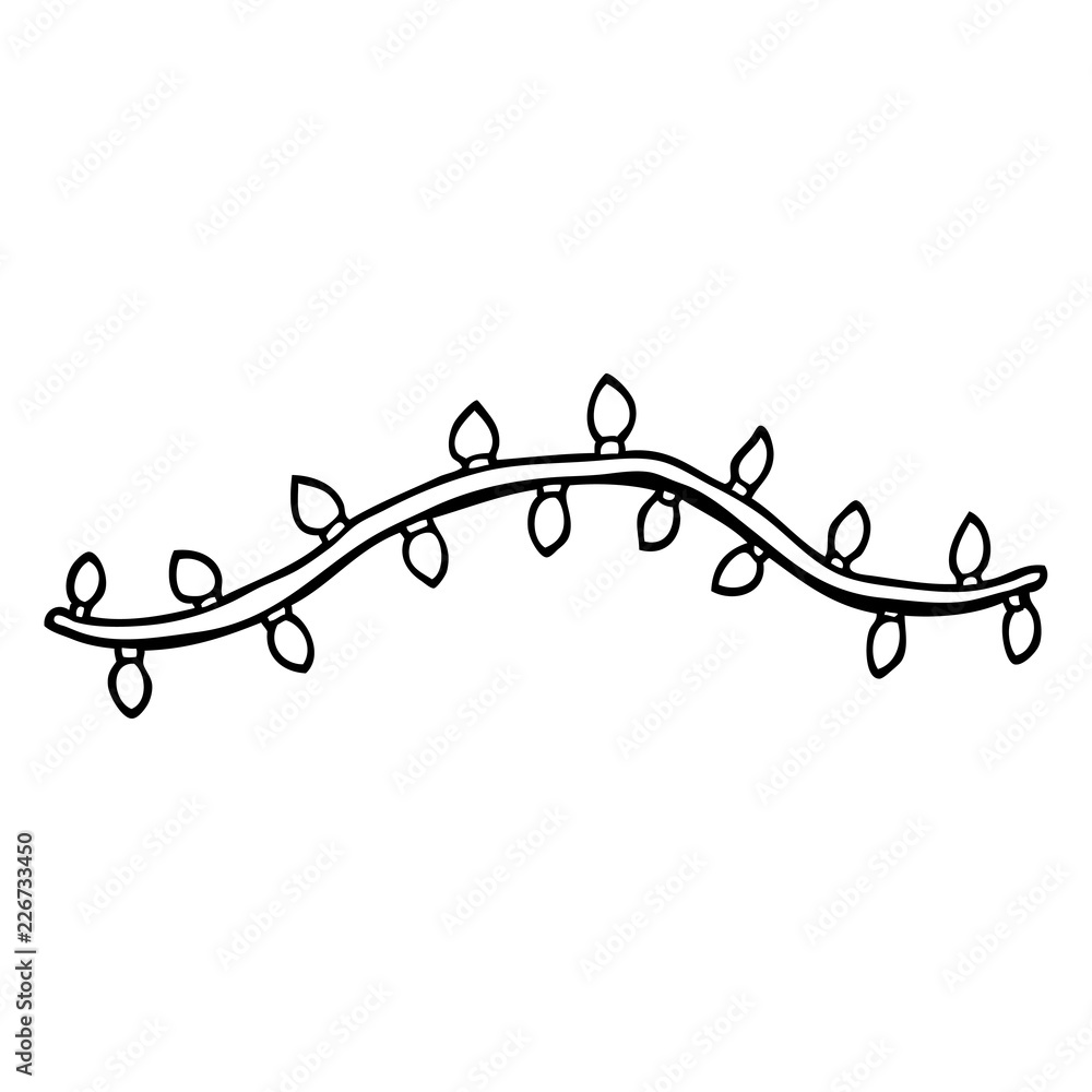 Vine Line Drawing